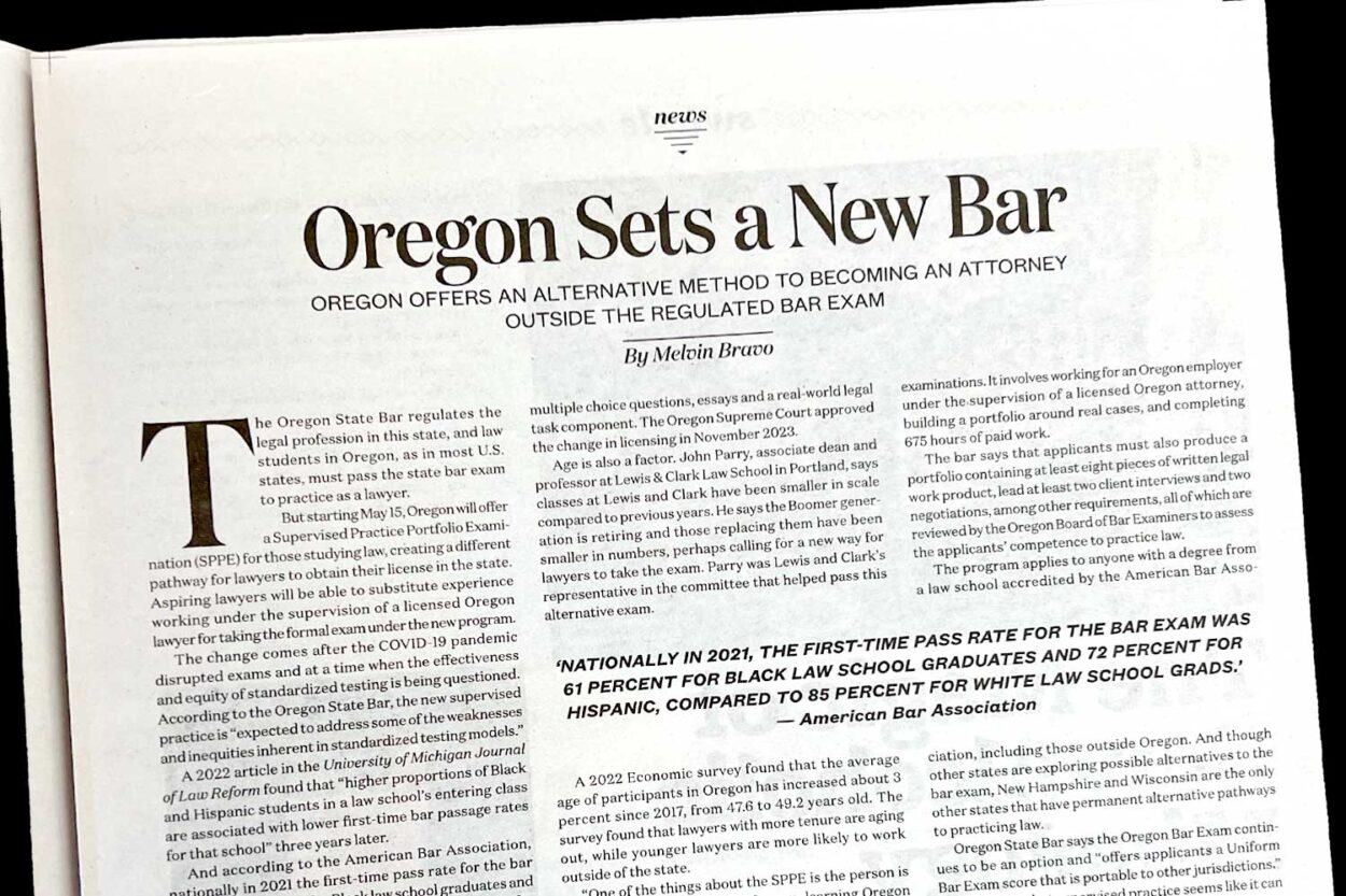 Oregon Sets a New Bar – Eugene Weekly